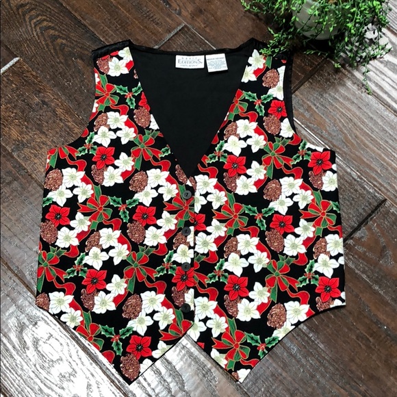 Vintage | Tops | Vintage Holiday Vest | Poshmark
